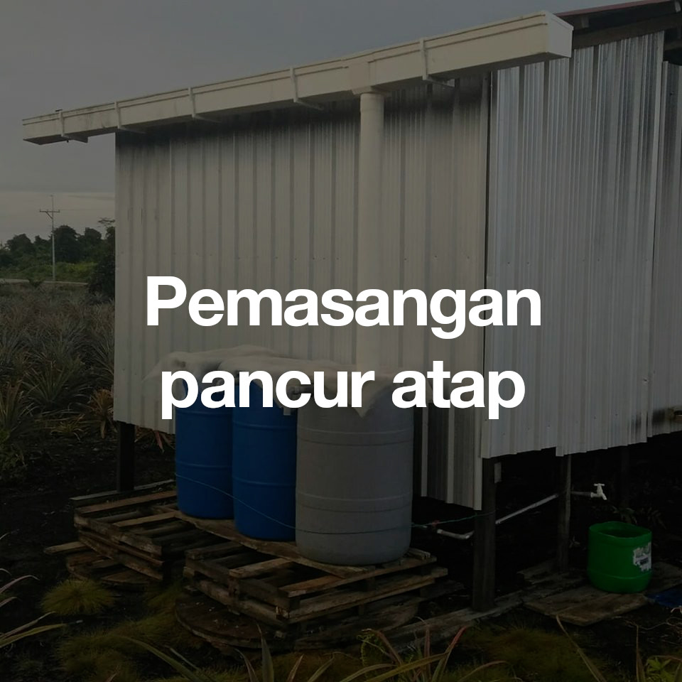 Pemasangan pancur (palung) atap