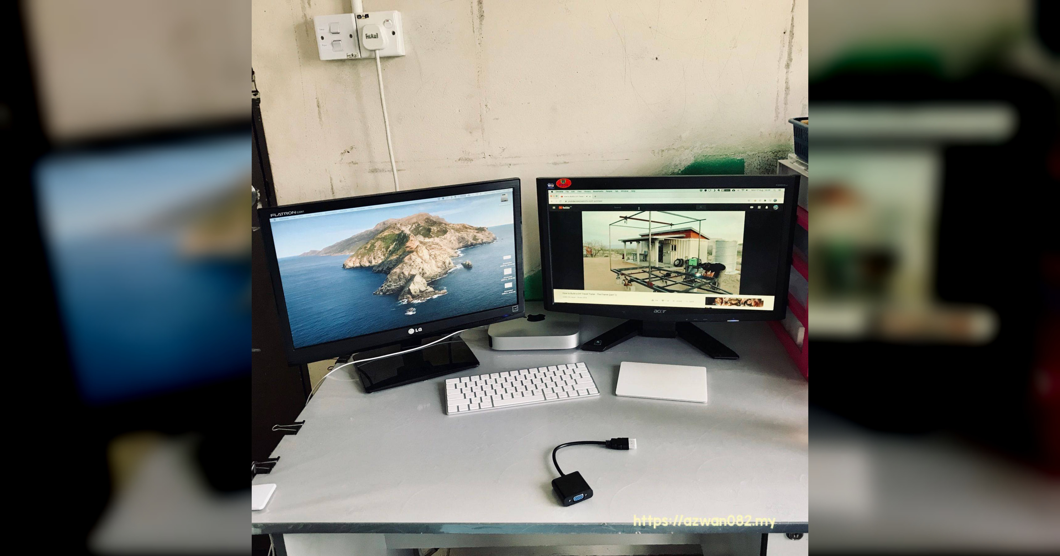 Cara pasang dual monitor pada Mac mini