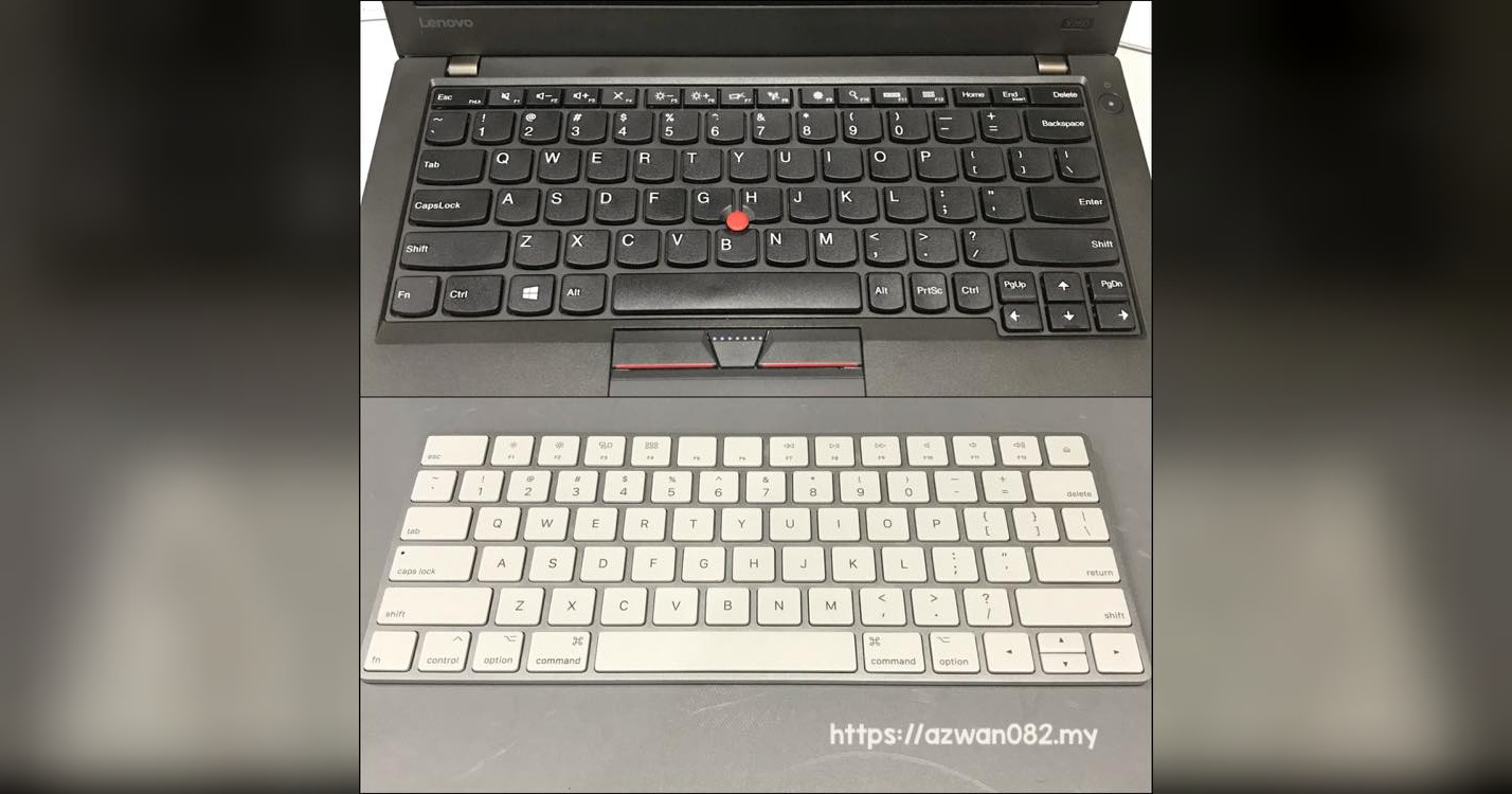 Perbezaan keyboard Windows vs MacOS