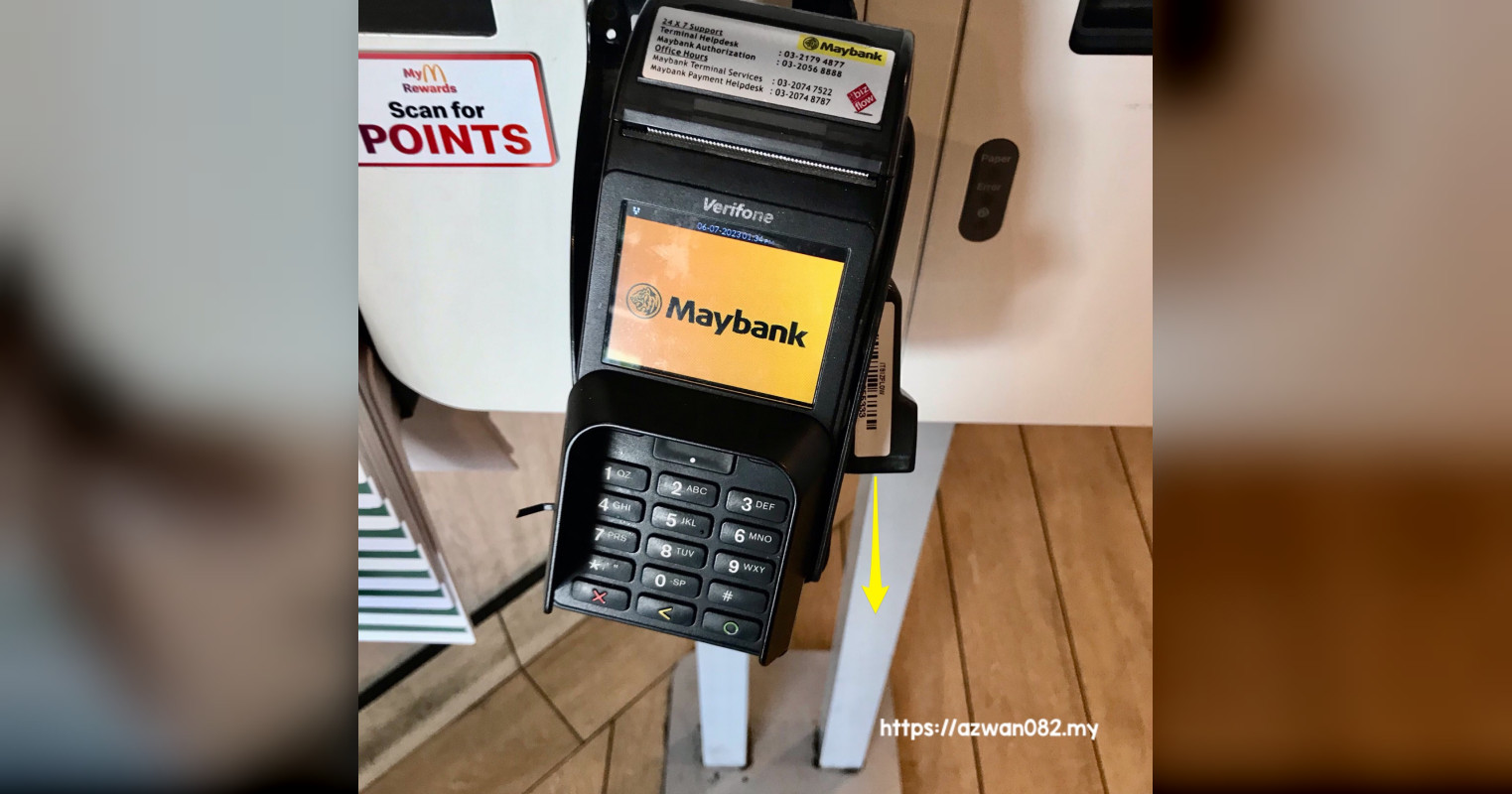 Macam mana nak scan QR kod dari e-wallet kat POS terminal ni?