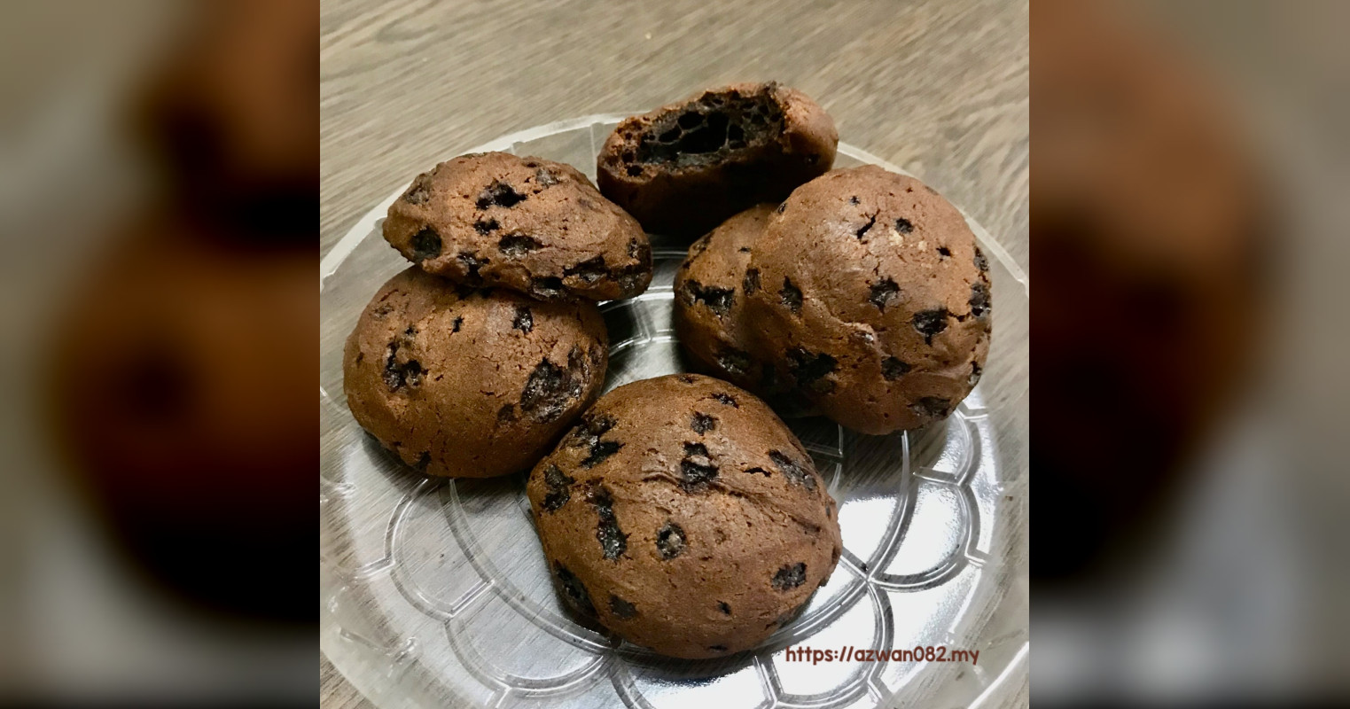 Roti mochi coklat, tak macam mochi biasa